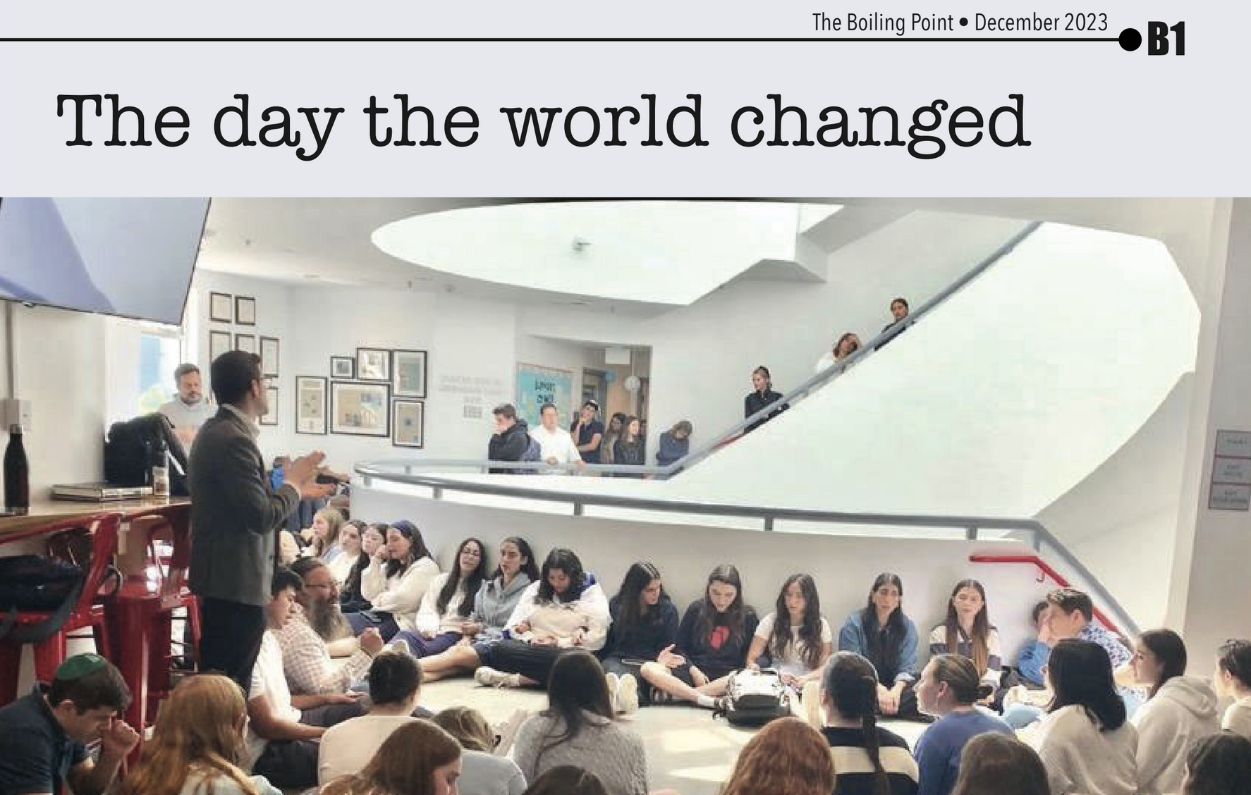 The Day The World Changed – Jewish Scholastic Press Association